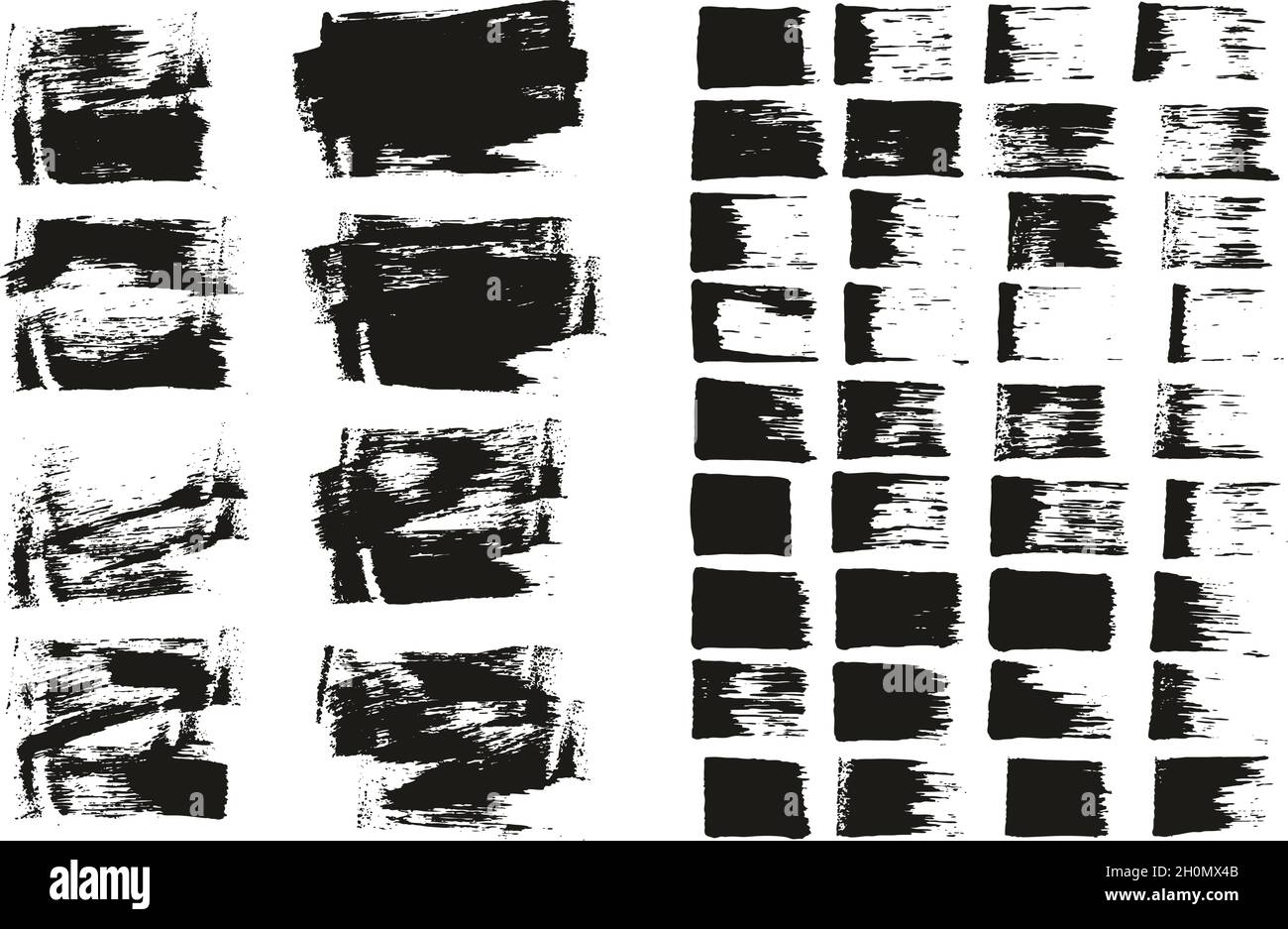 Flat Sponge Thin Artist Brush Short Background & Straight Lines Mix ...