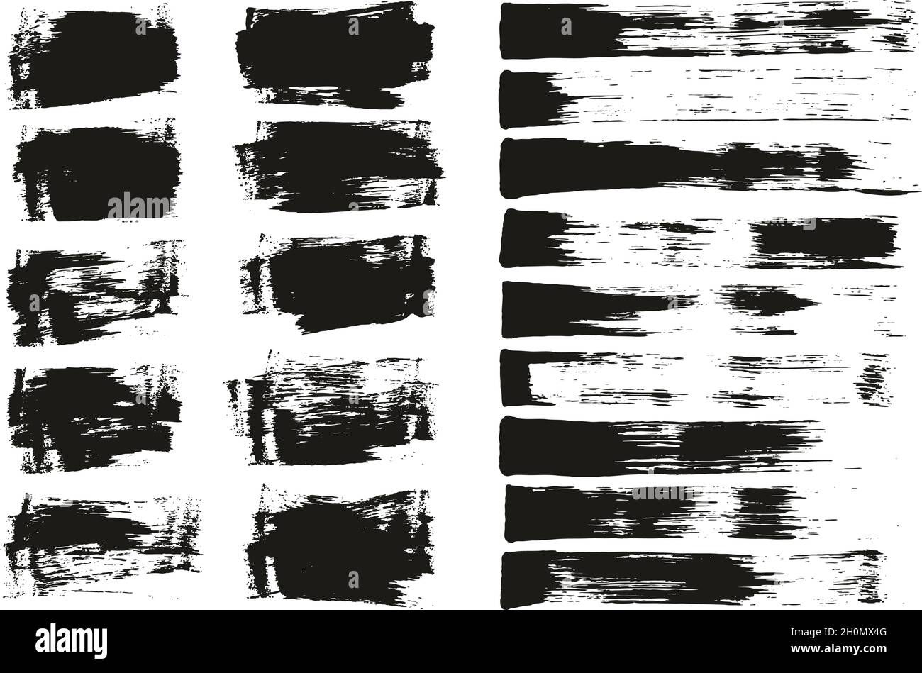 Flat Sponge Thin Artist Brush Short Background & Straight Lines Mix ...