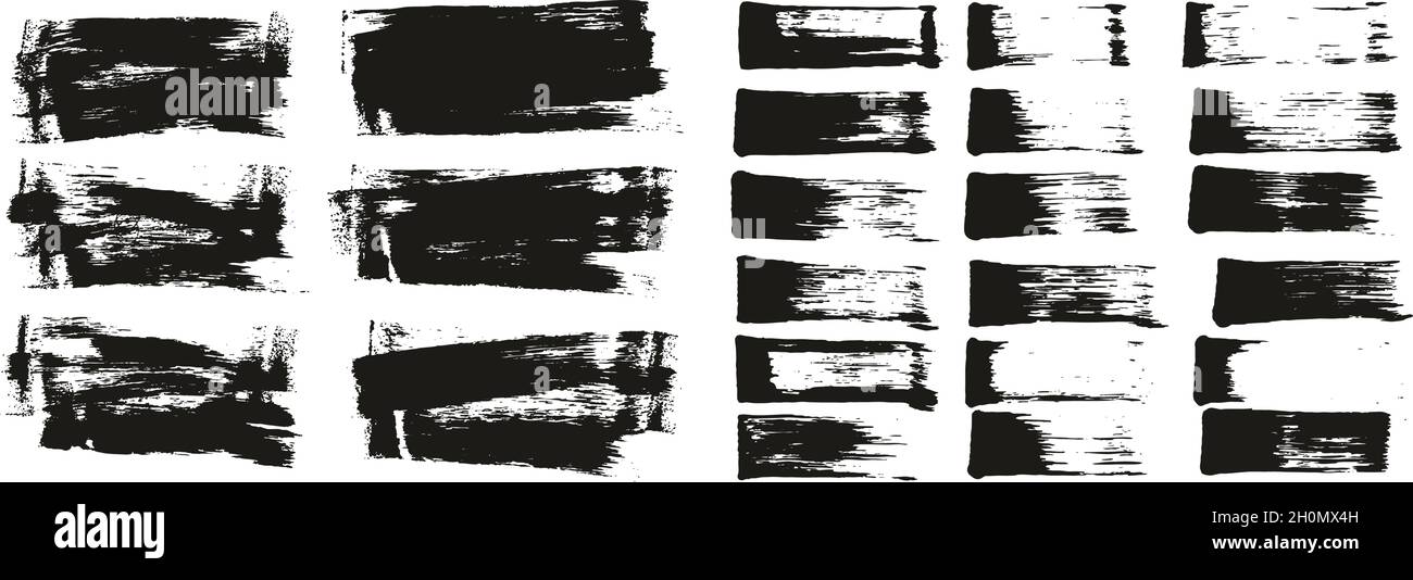 Flat Sponge Thin Artist Brush Short Background & Straight Lines Mix ...