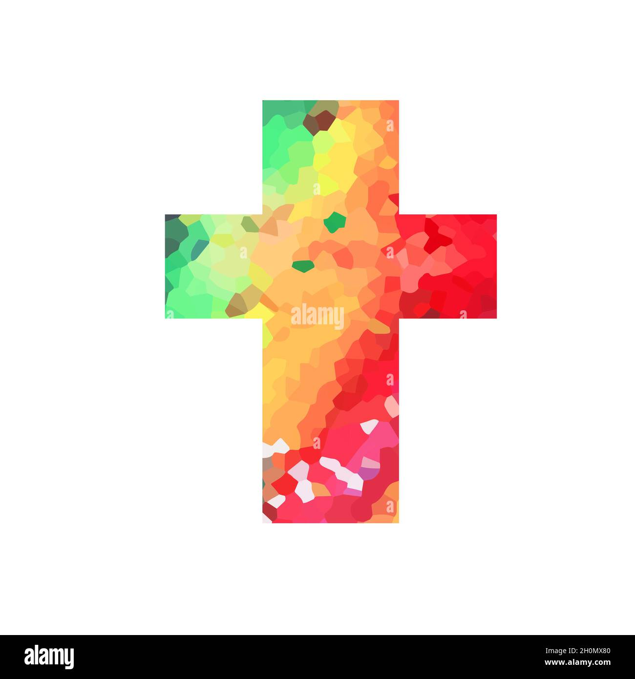 Multi-colored cross object. Vector illustration Stock Vector Image ...