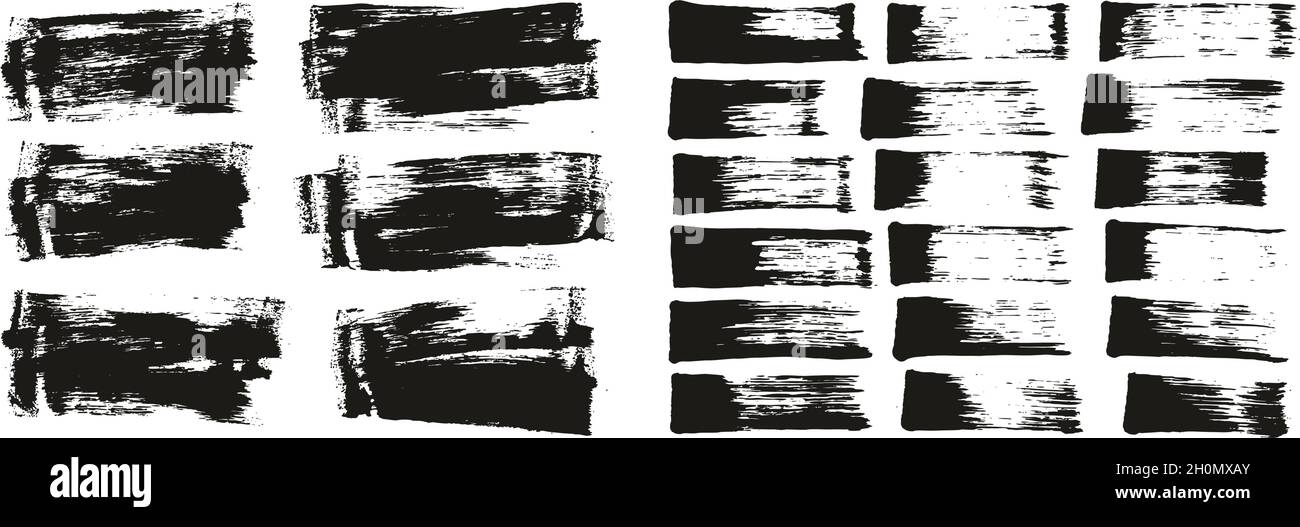 Flat Sponge Thin Artist Brush Short Background & Straight Lines Mix ...