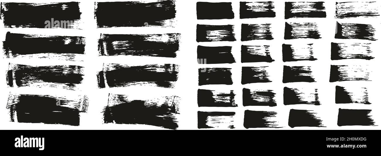 Flat Sponge Thin Artist Brush Short Background & Straight Lines Mix ...