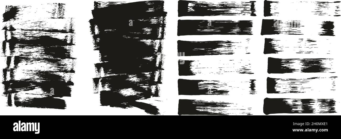 Flat Sponge Thin Artist Brush Short Background & Straight Lines Mix ...