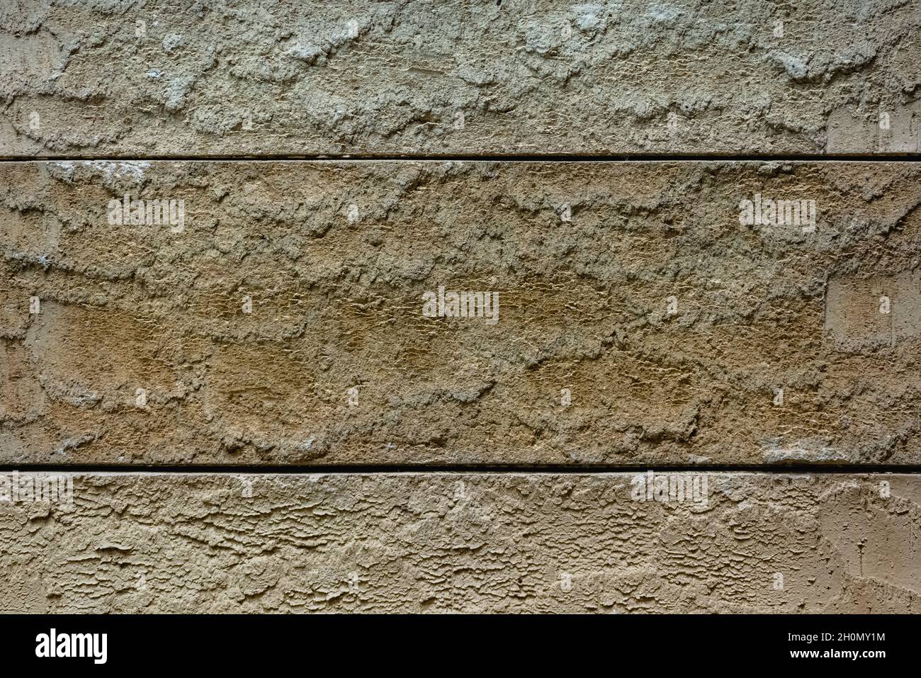 Close-up texture of a brown decorative scratched brick with a gap Stock ...