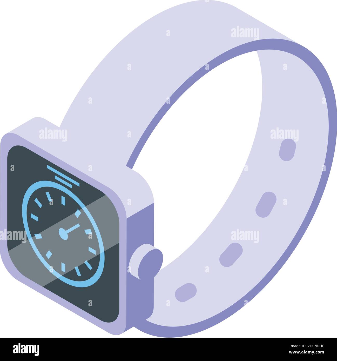 Smartwatch icon isometric vector. Smart watch. Digital health Stock ...