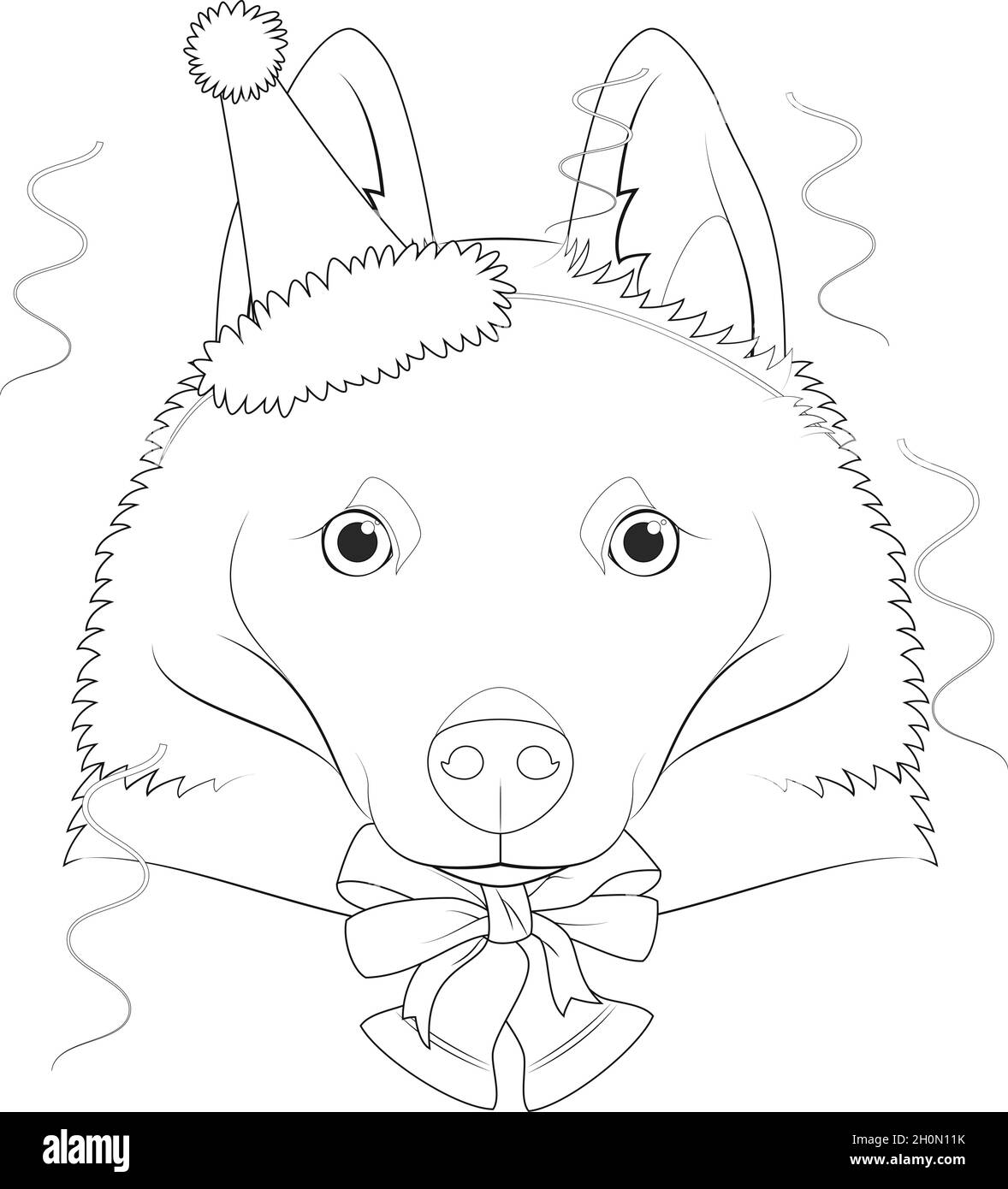 German Santa Coloring Page