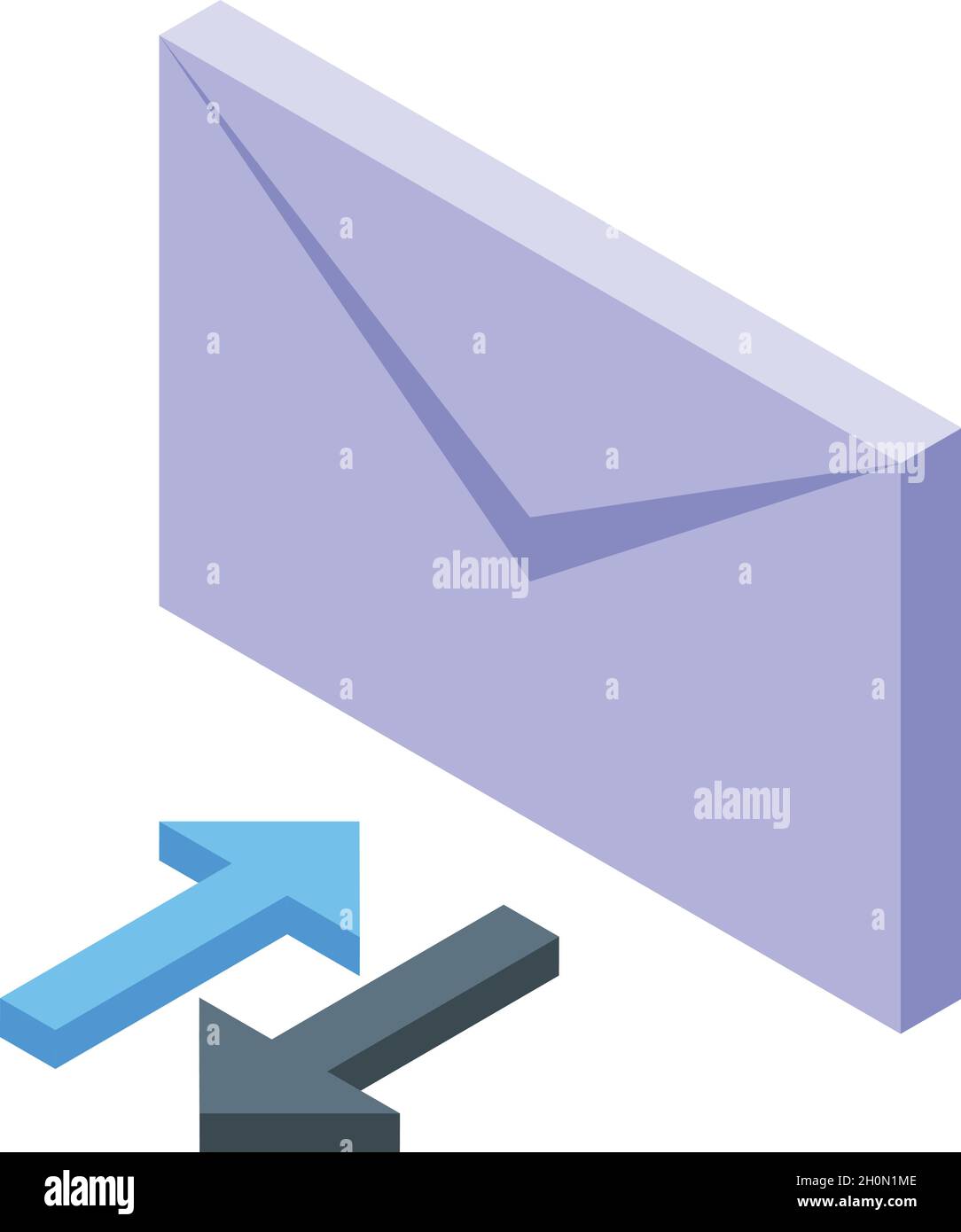 Mail service icon isometric vector. Email marketing. Website message ...