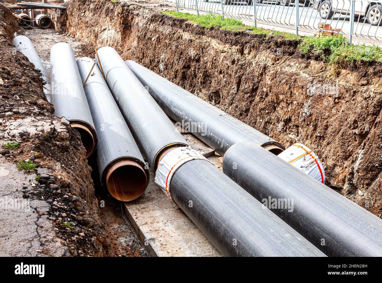 Replacement of heating pipes and modernization of the heating system ...