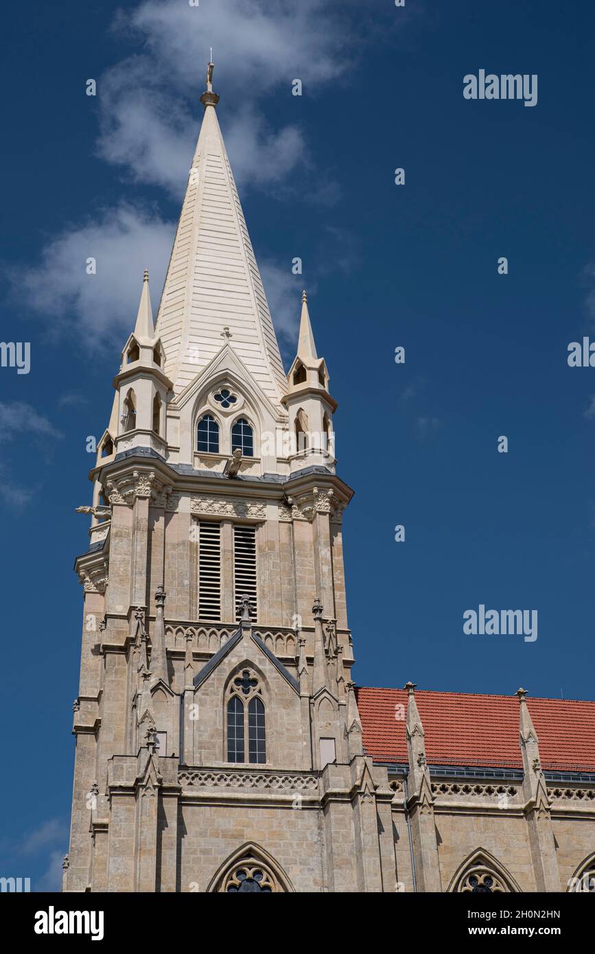Detail of the exterior of a church in France Stock Photo - Alamy