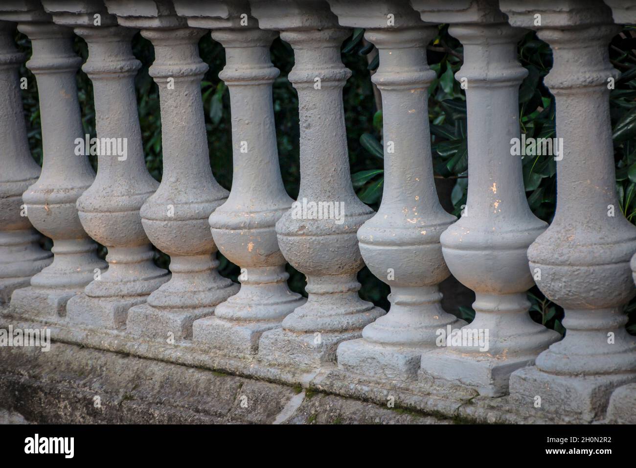 architecture and details. semi-circular balcony stone balustrade Stock ...