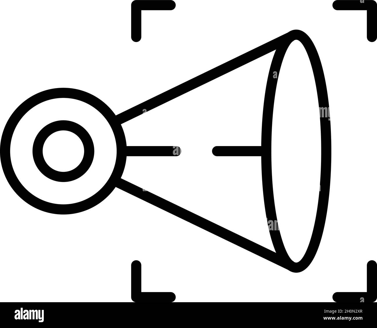 Visual health icon outline vector. Sensory perception. Cognitive ...