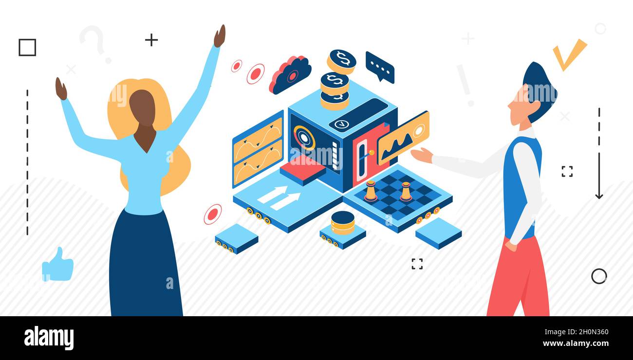 Analytical Person Cartoon