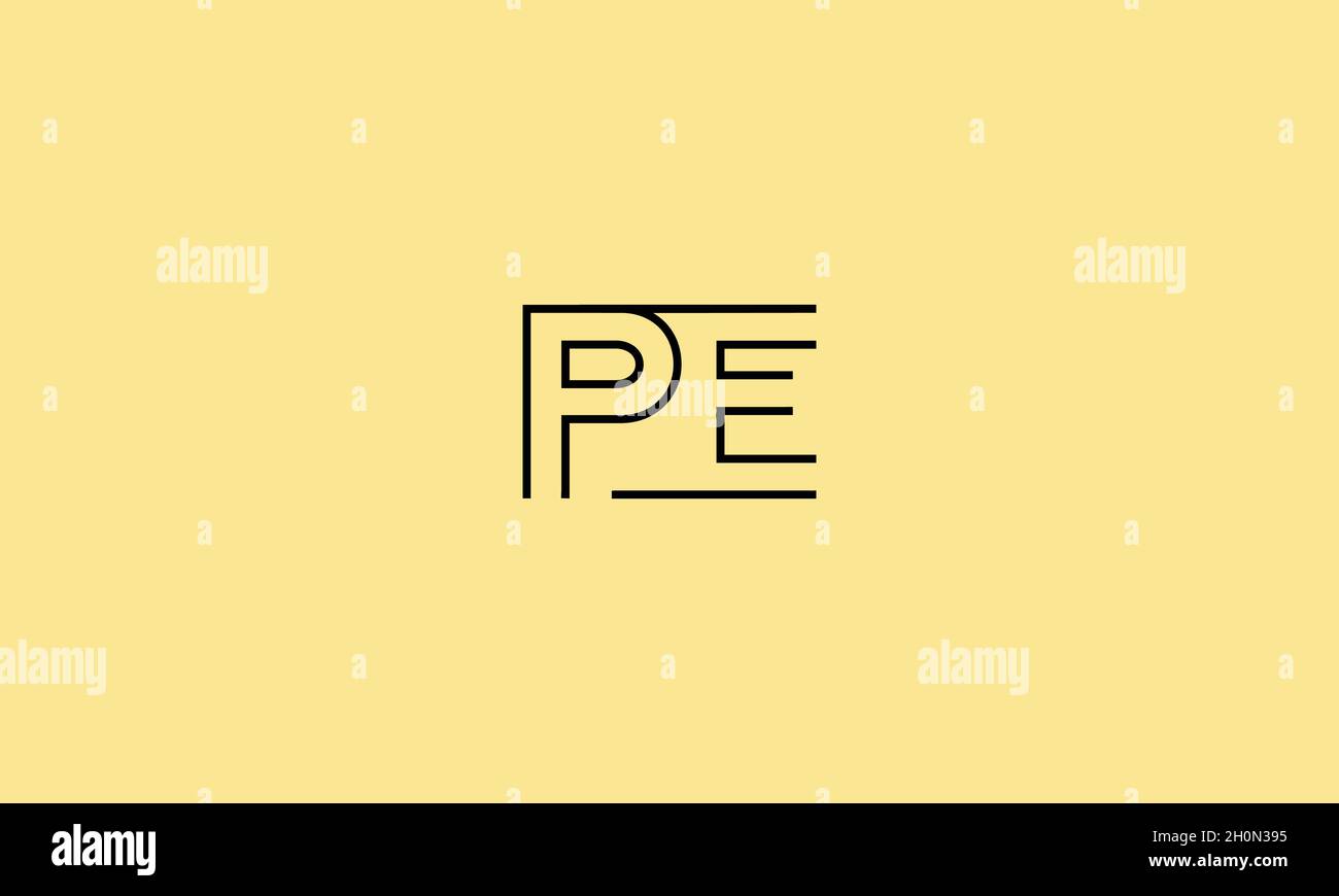Pe letters Stock Vector Images - Alamy