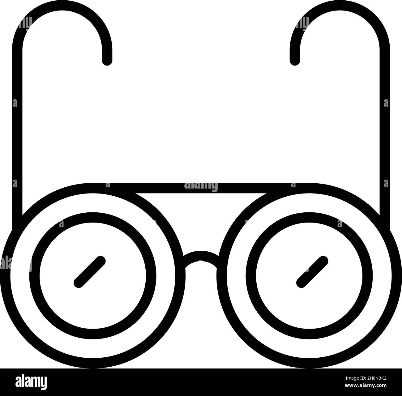 Visual glasses icon outline vector. Sensory perception. Optic health ...