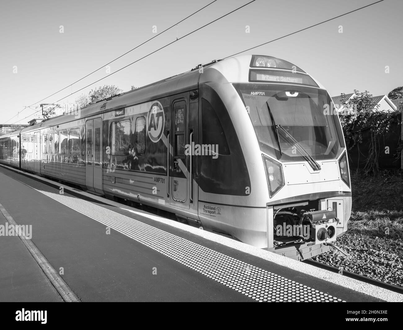 AUCKLAND, NEW ZEALAND - Jun 01, 2021: View of Auckland Transport ...
