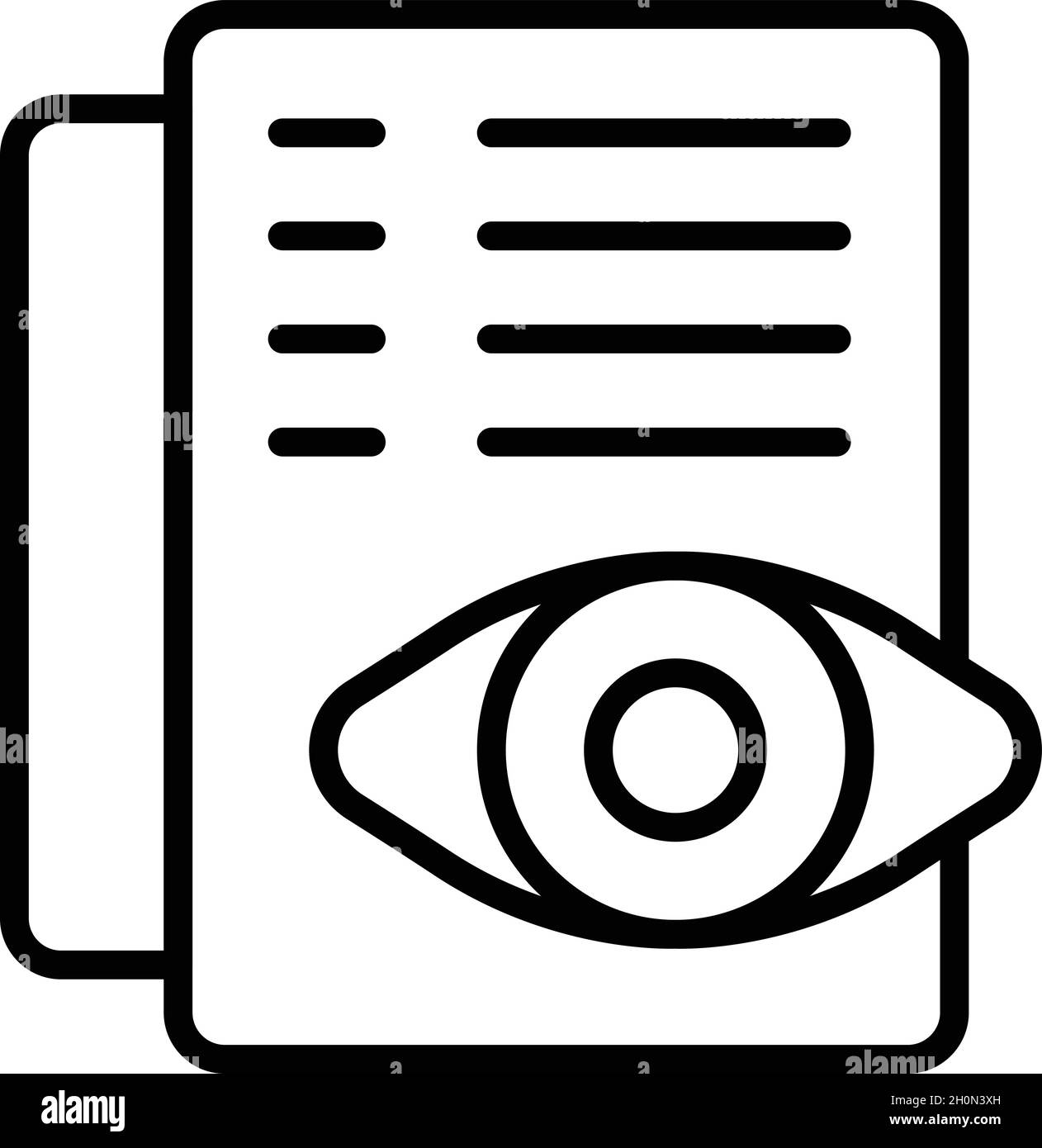 Visual perception paper icon outline vector. Brain health. Sensory ...