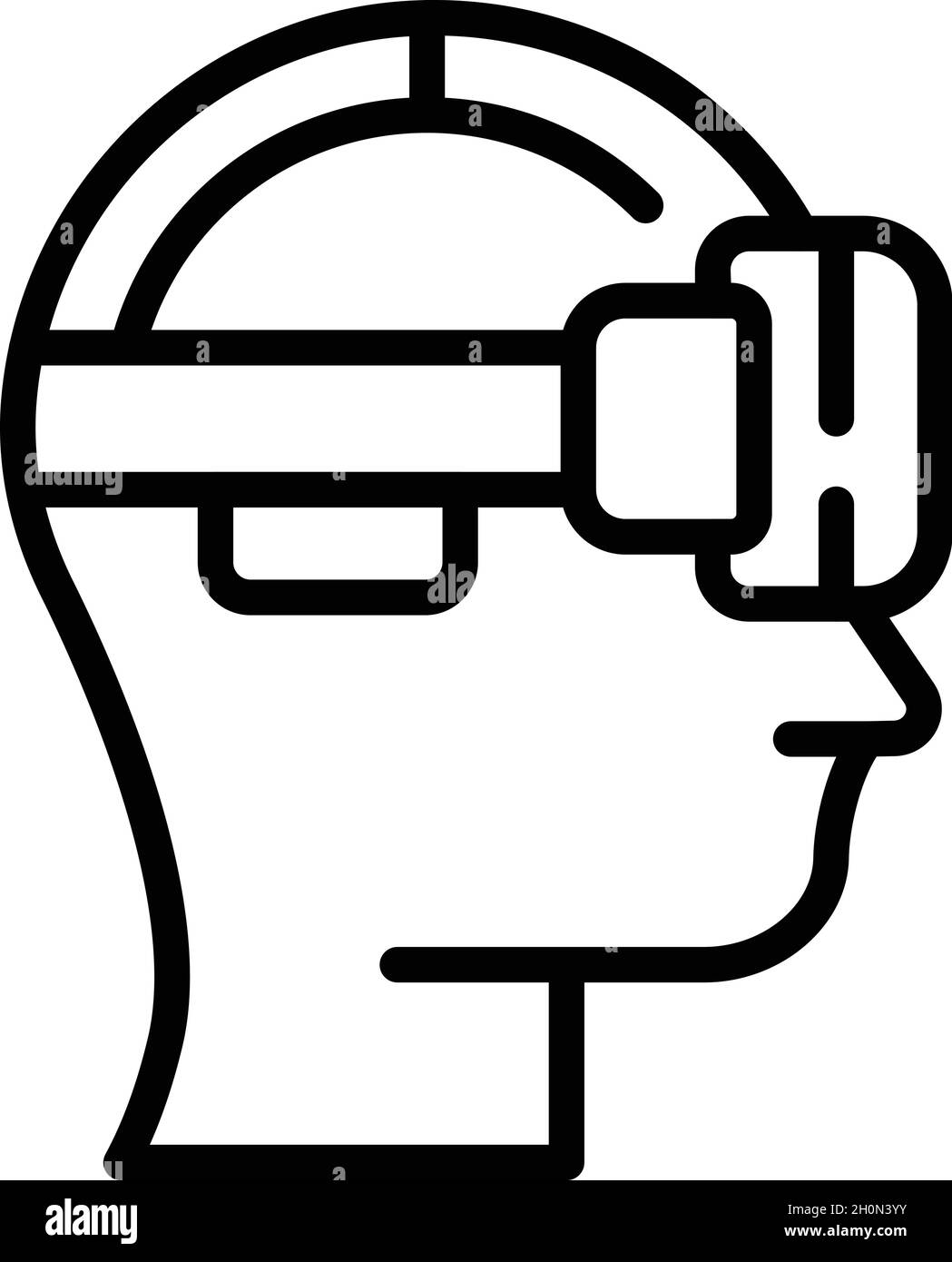 Vr cinema headset icon outline vector. Digital reality. Innovation ...