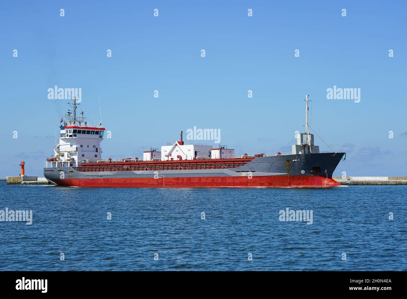 cement vessel transporting cement bulk from port to port enters the ...