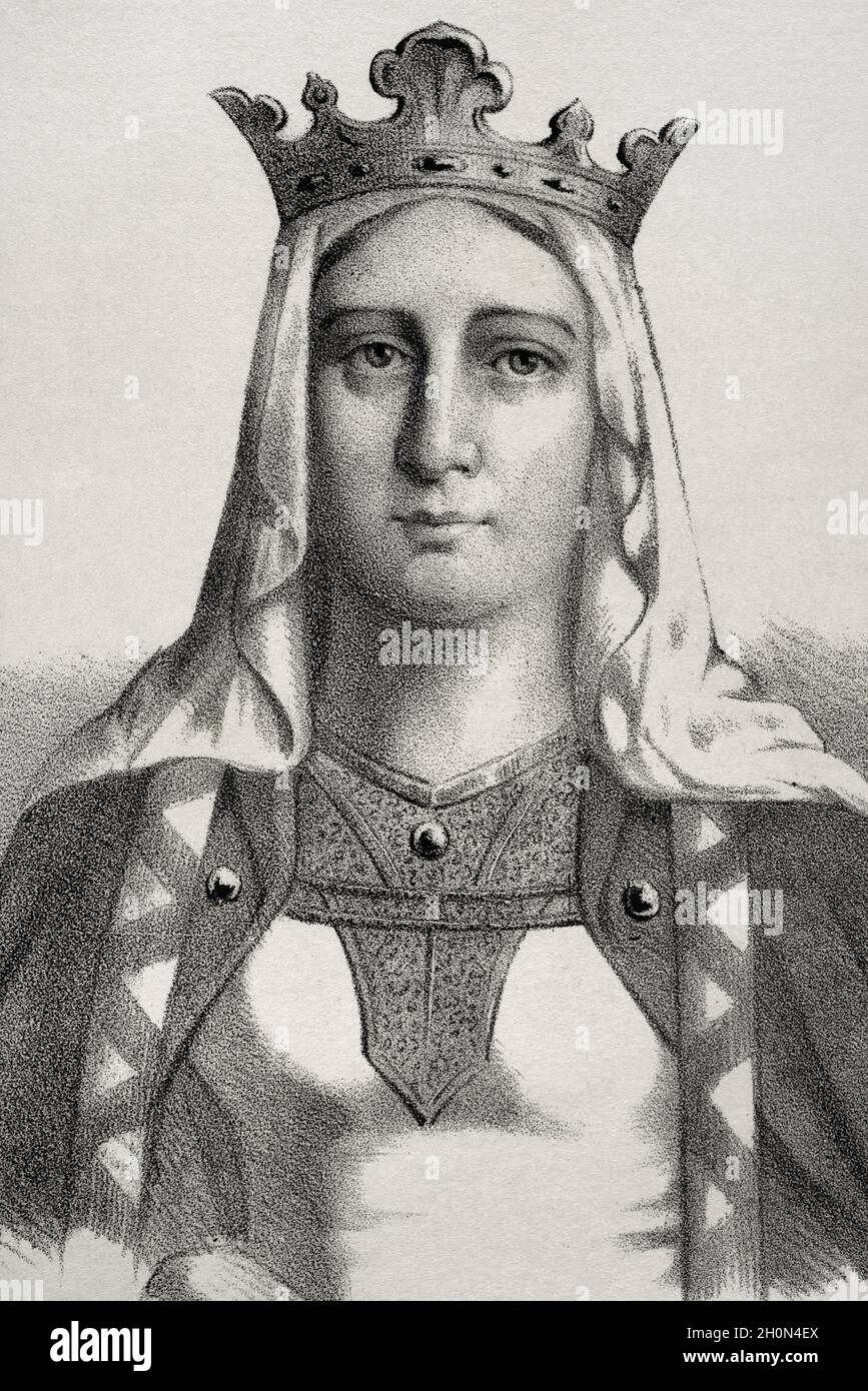 Urraca (1081-1126) the Reckless. Queen of Castile, Leon and Galicia ...
