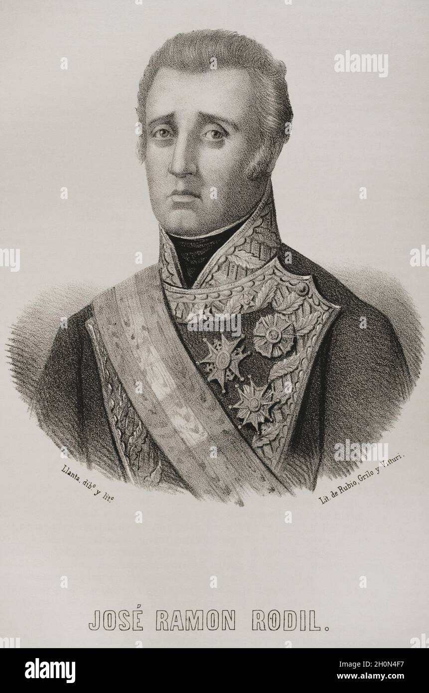 Jose Ramon Rodil y Campillo (1789-1853). Spanish military. Portrait ...