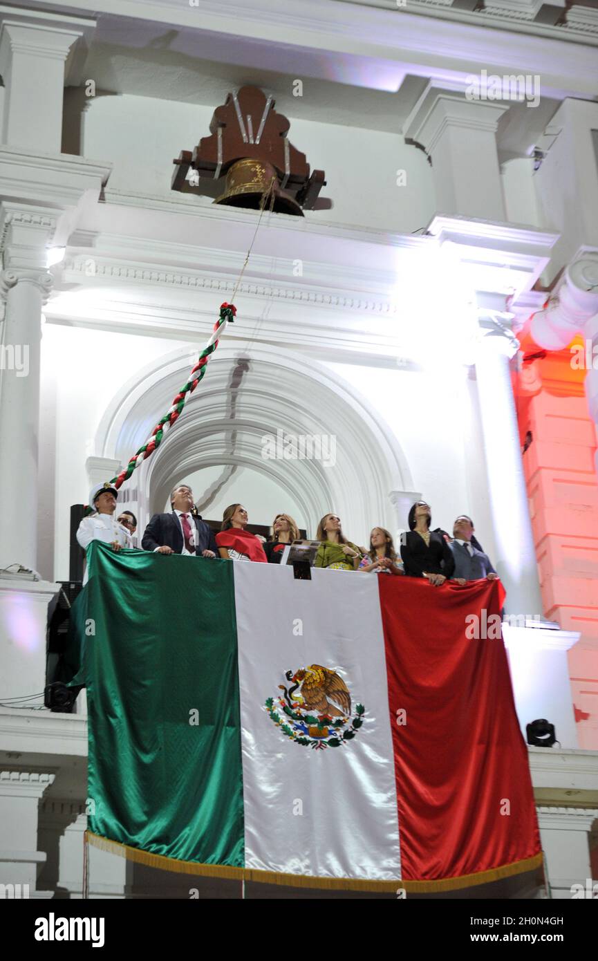 Scream of Independence of Mexico on September 15, 2015 at the ...
