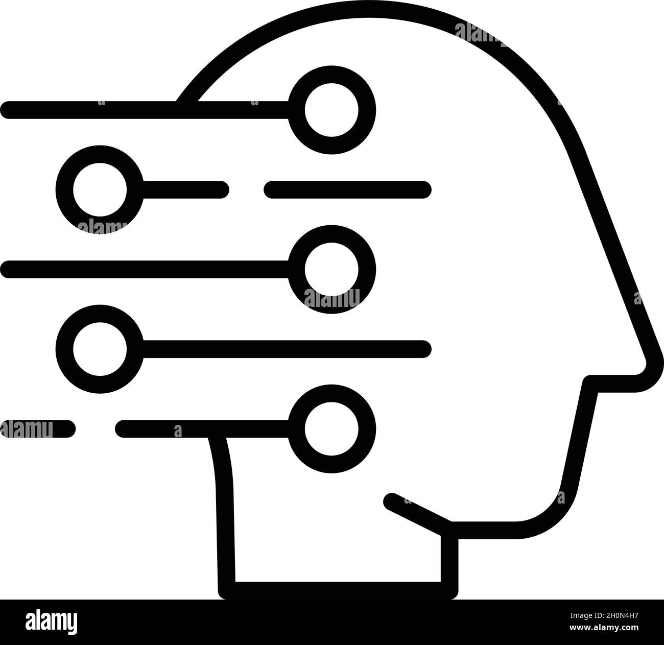 Healing perception icon outline vector. Visual sensory. Health process ...