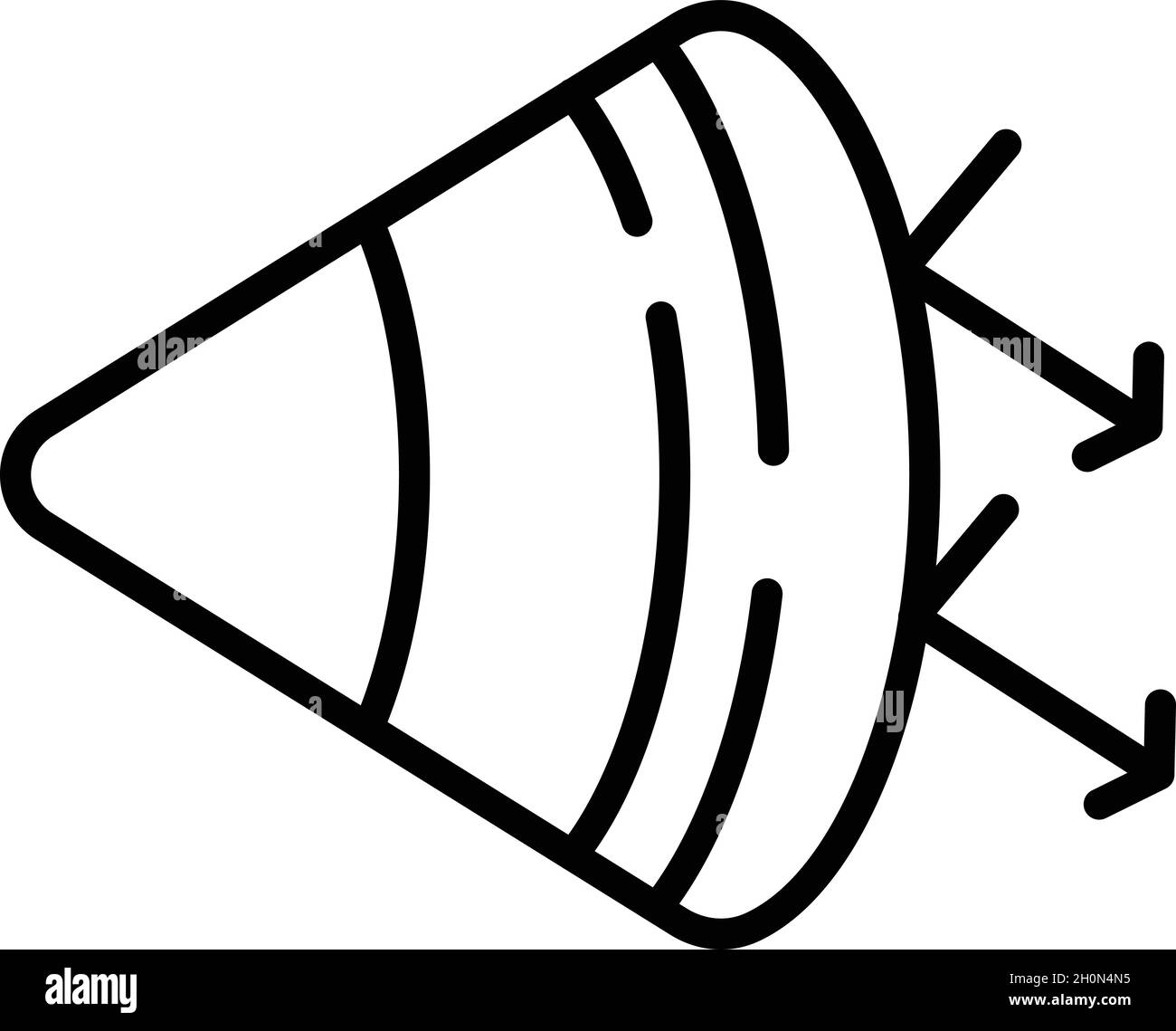 Visual perception icon outline vector. Cognitive sensory. Health ...