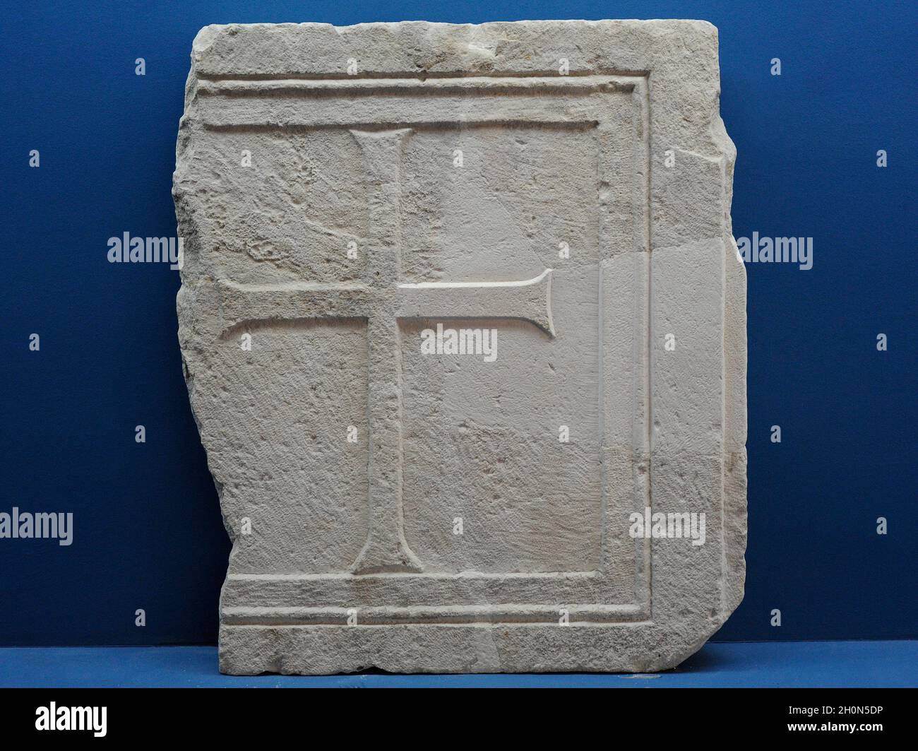 Altar screen pluteus from an Early Christian church. Bilice near ...