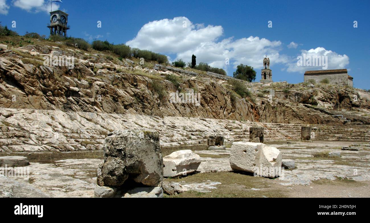 Greece. Ancient Eleusis. Location of a sanctuary where took place the ...