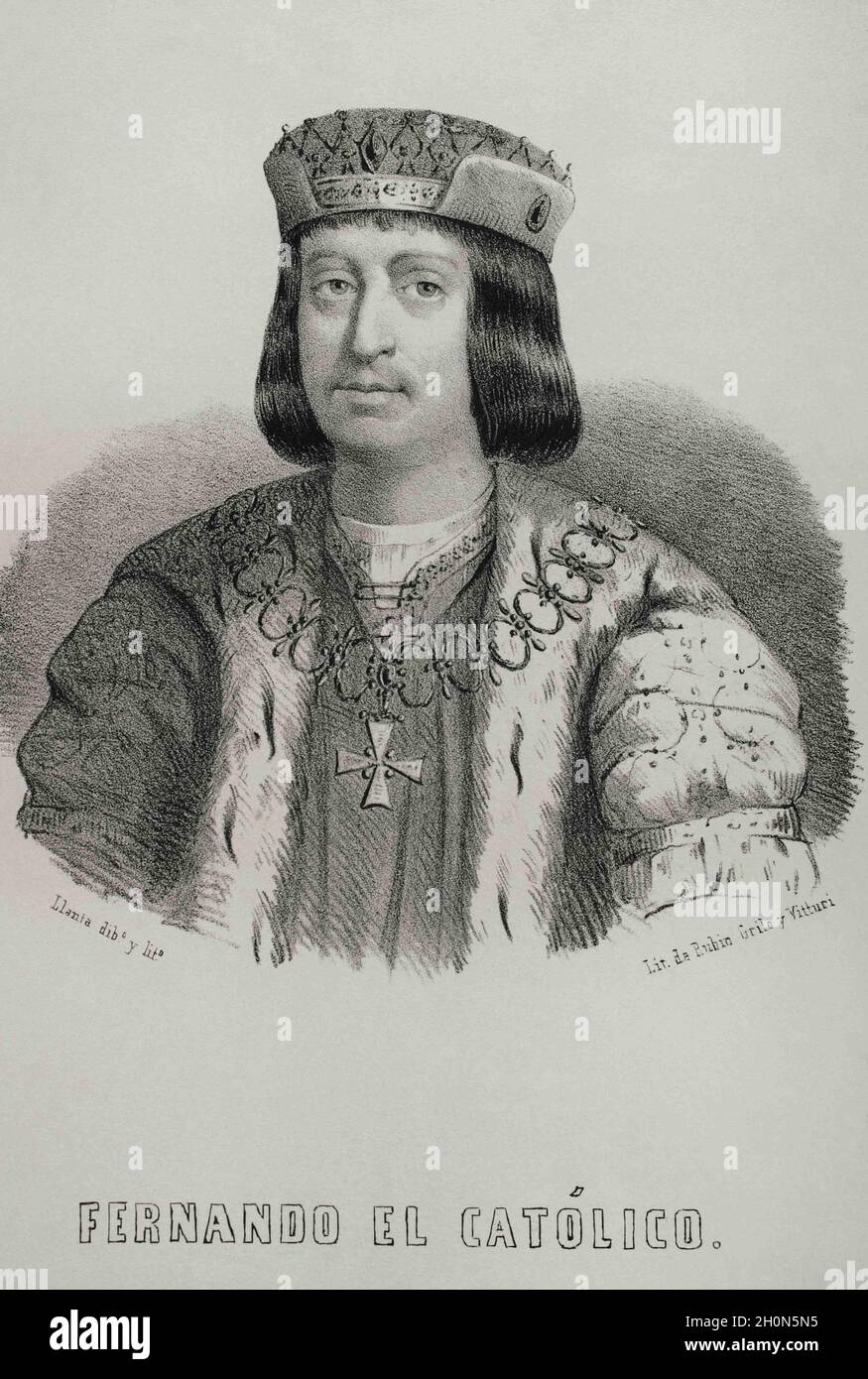 Ferdinand II called The Catholic (1452-1516). King of Aragon and ...