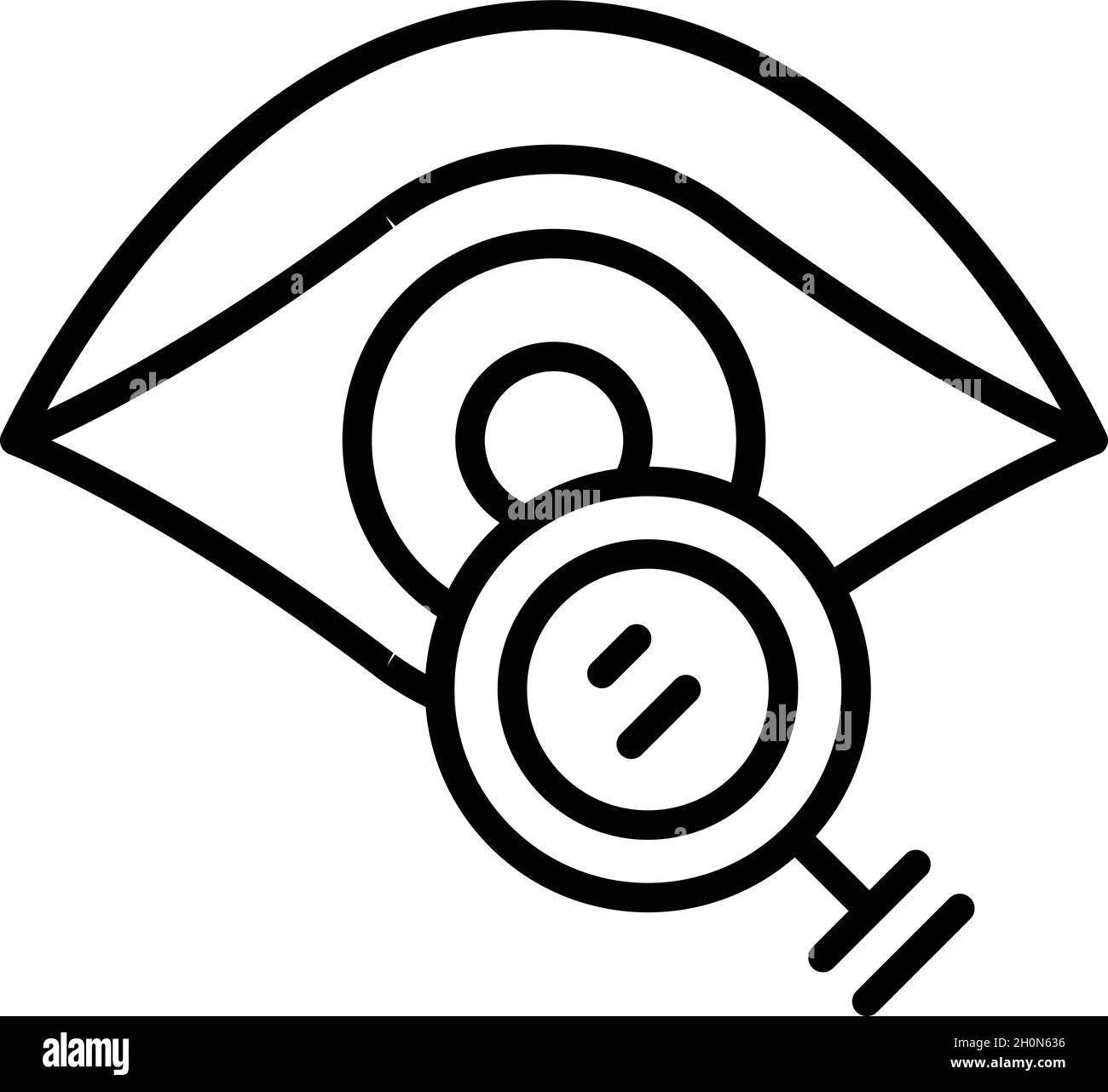 Optic eye icon outline vector. Visual process. Sensory perception Stock ... Optic eye icon outline vector. Visual process. Sensory perception Stock ...