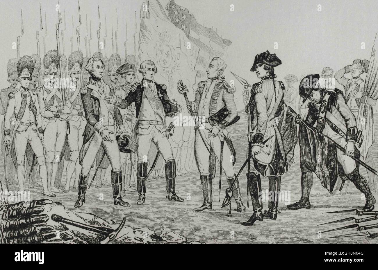 War of Independence of the United States of America. British General ...