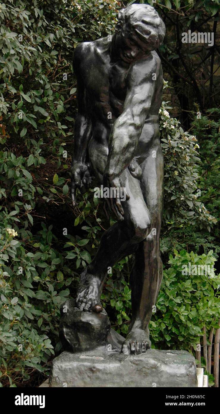 Auguste Rodin (1840-1917). French sculptor. Adam, 1880-1881. Bronze ...