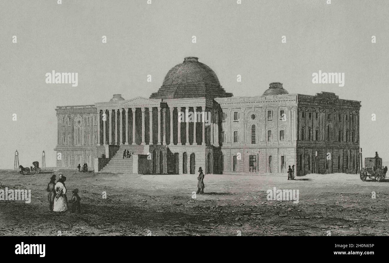 Capitol cornerstone is laid 1793 hi-res stock photography and images ...