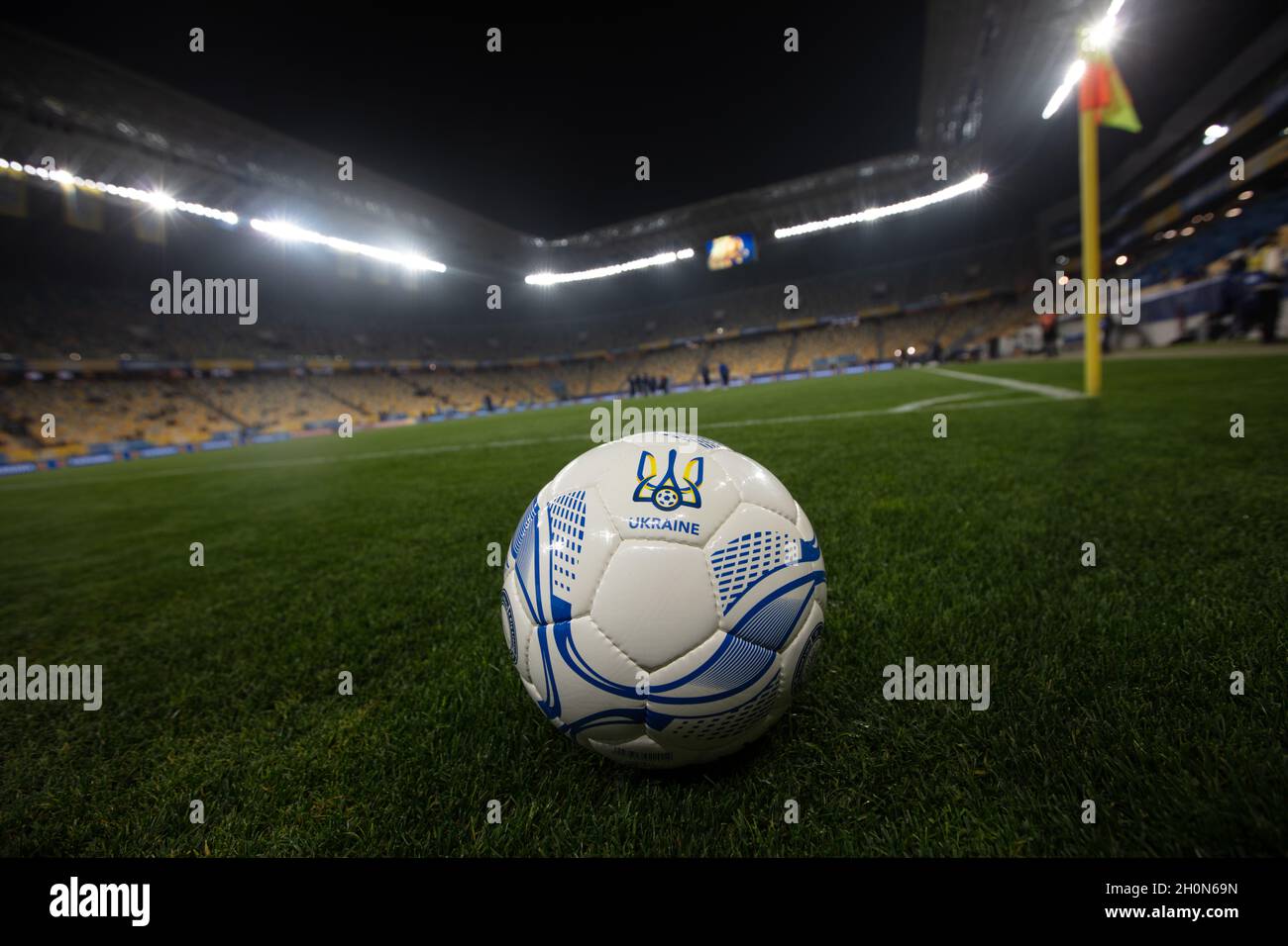 Lviv, Ukraine - October 12, 2021: Ukrainian Association of Football ...