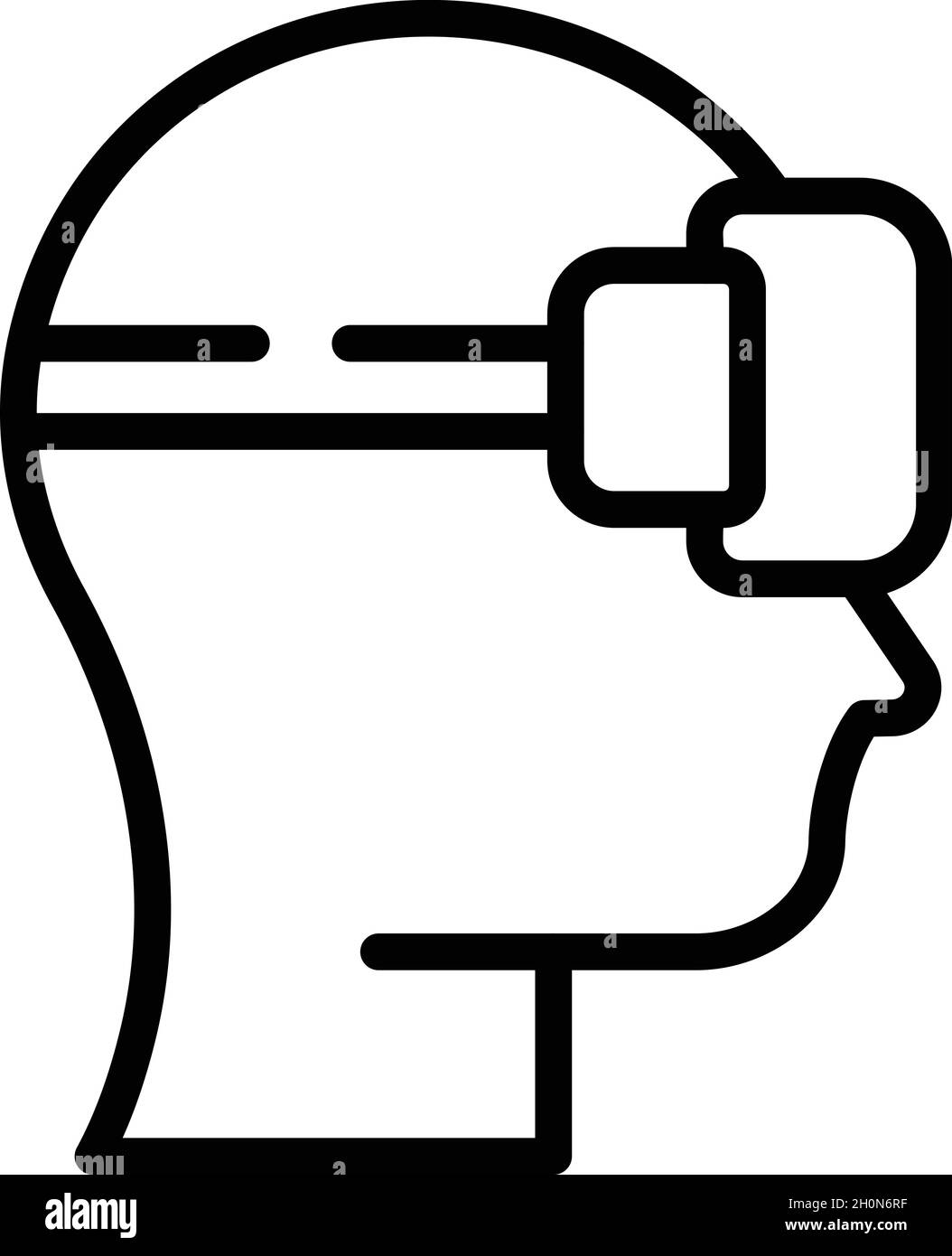 Innovation vr glasses icon outline vector. Digital platform. Virtual ...