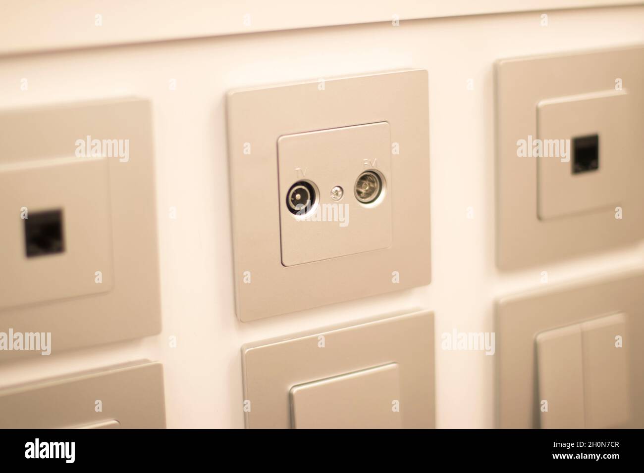 Store socket and switch display of productrs on sale on wall ...