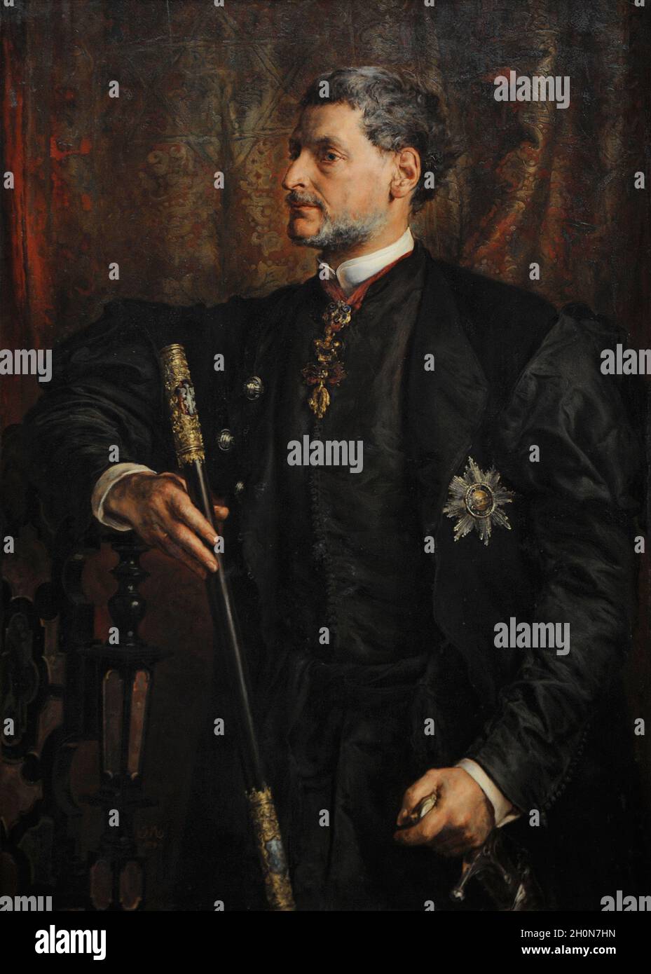 Alfred Potocki (1817-1889). Polish politician. Portrait by Jan Matejko ...
