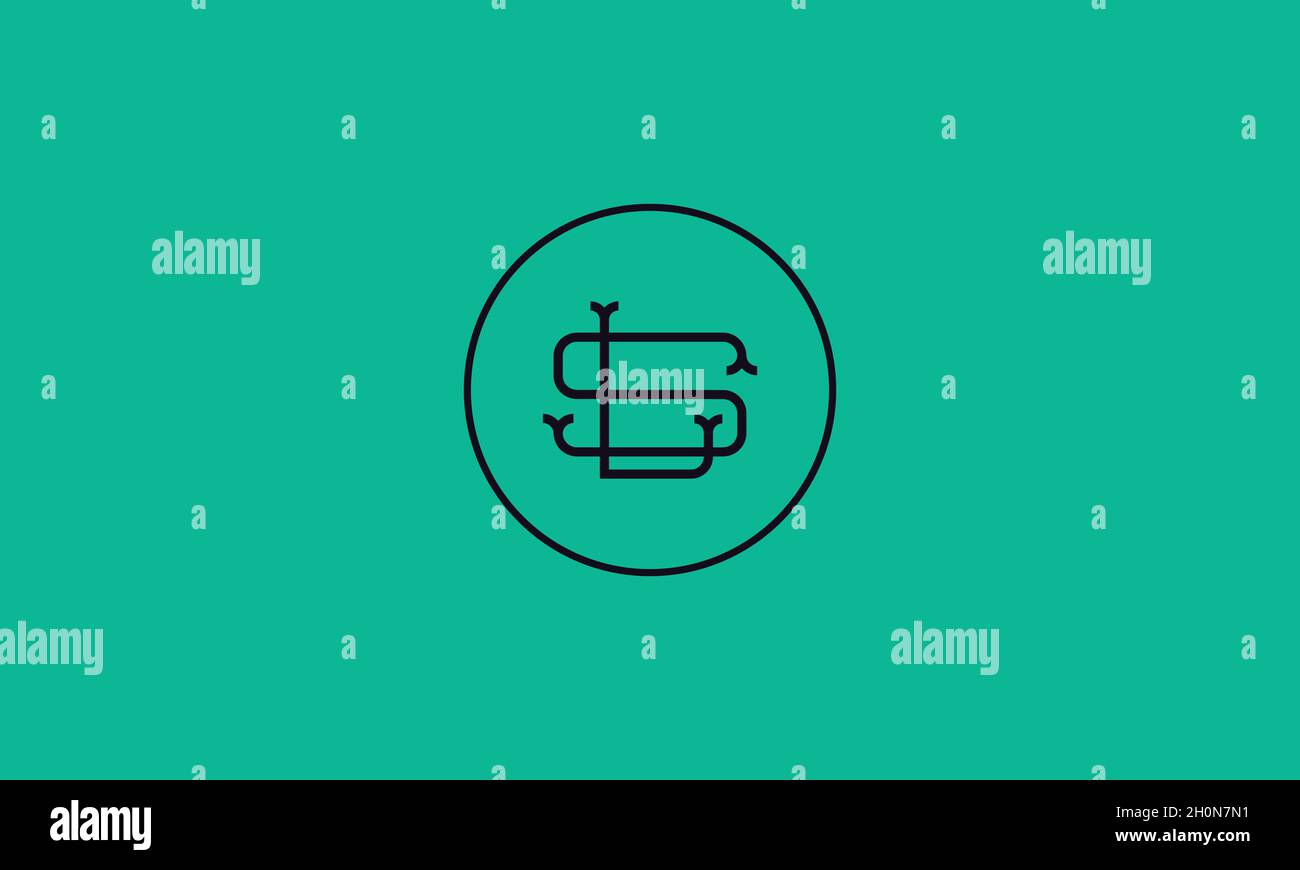 Sl logo design Stock Vector Images - Alamy