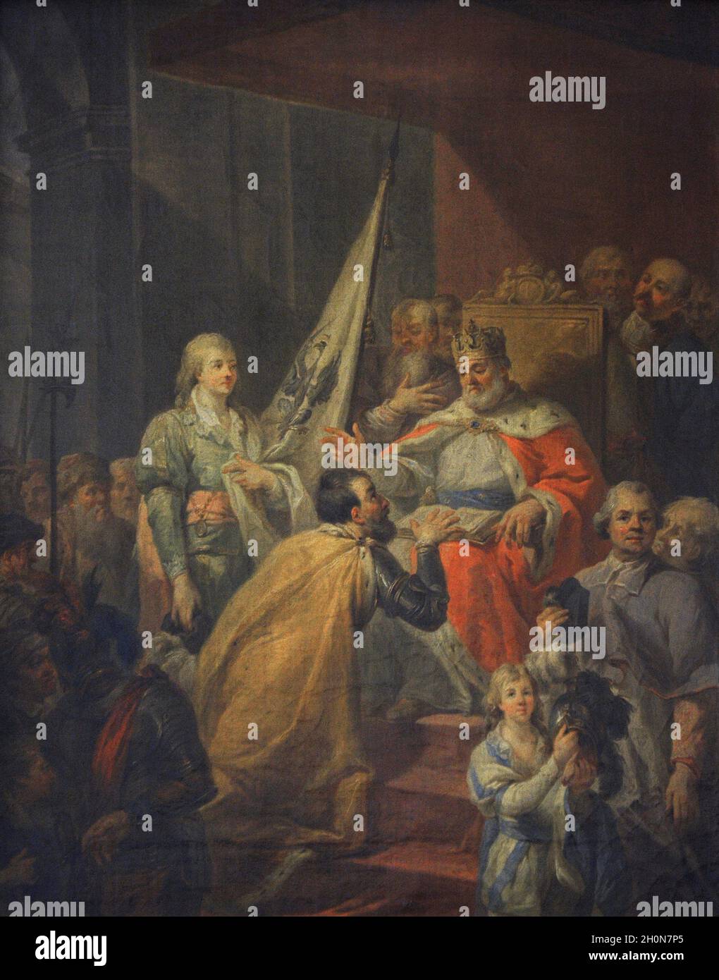 Marcello Bacciarelli (1731-1818). Italian painter. The Prussian Homage ...