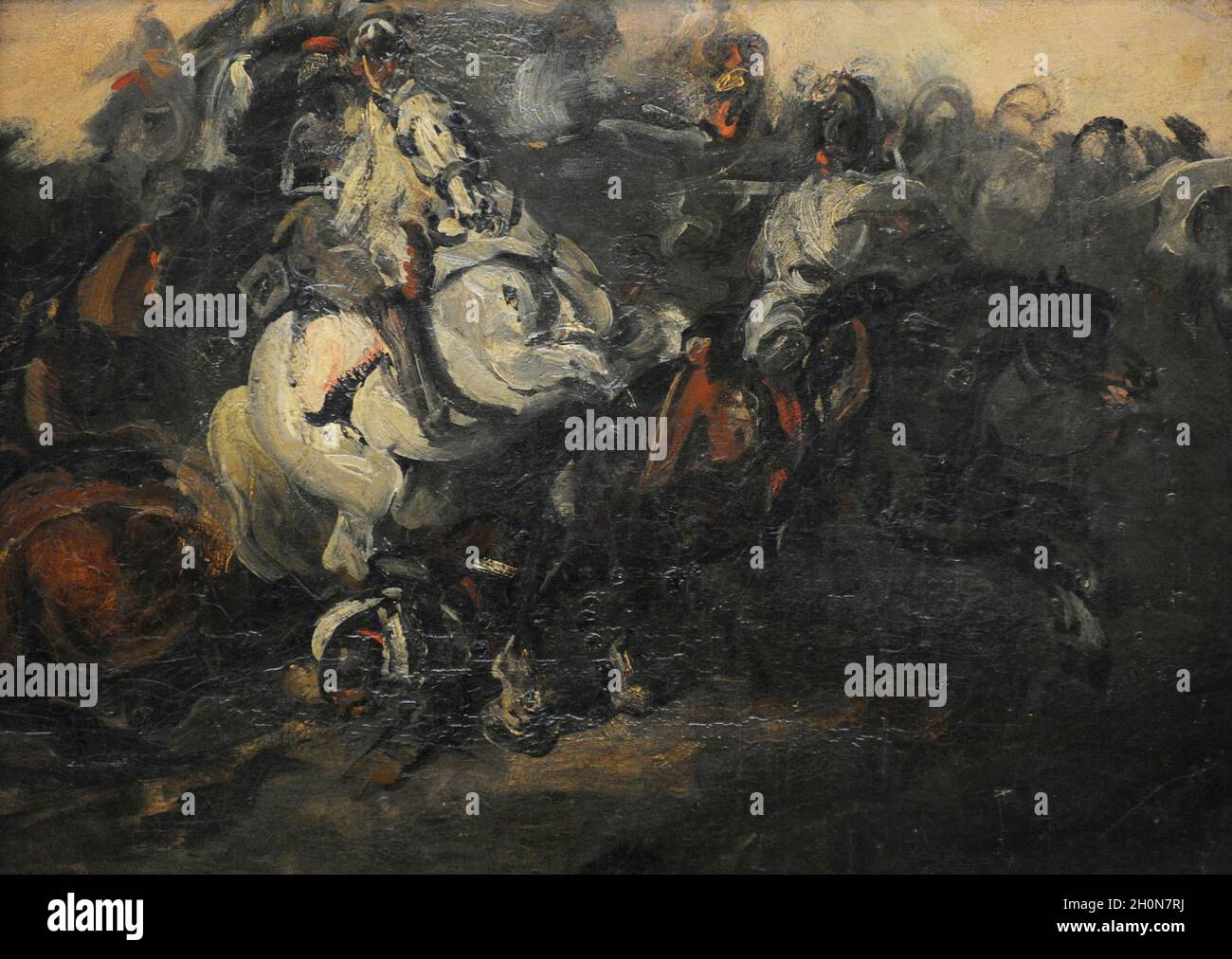 Piotr Michalowski (1800-1855). Polish painter. Encounter of Cuirassiers ...