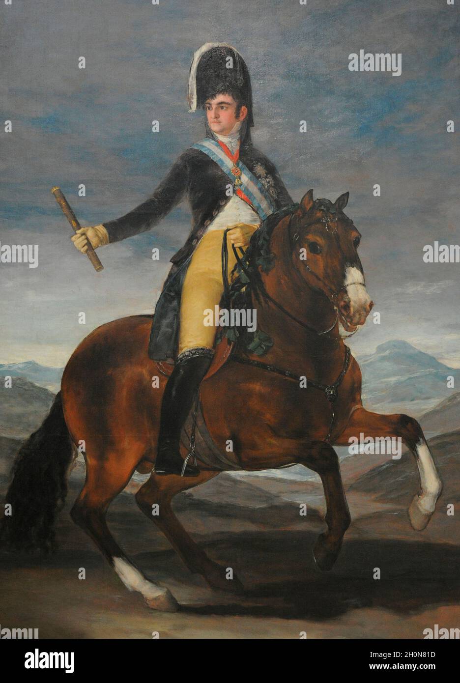 Ferdinand VII (1784-1833). King of Spain (1808-1833). Equestrian ...
