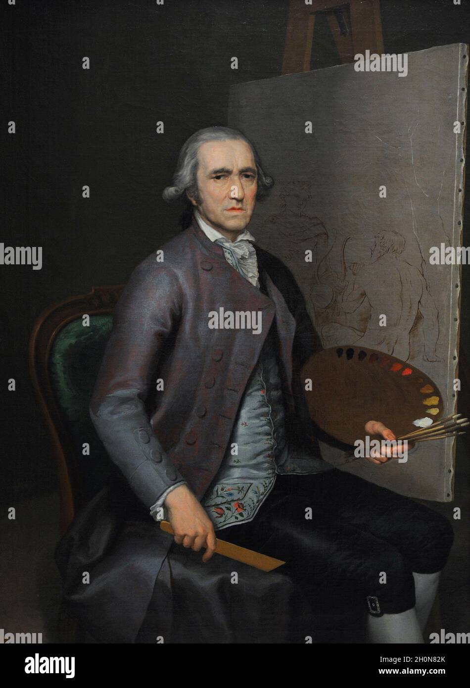 Francisco Bayeu y SubIas (1734-1795). Spanish painter. Selfportrait, ca ...