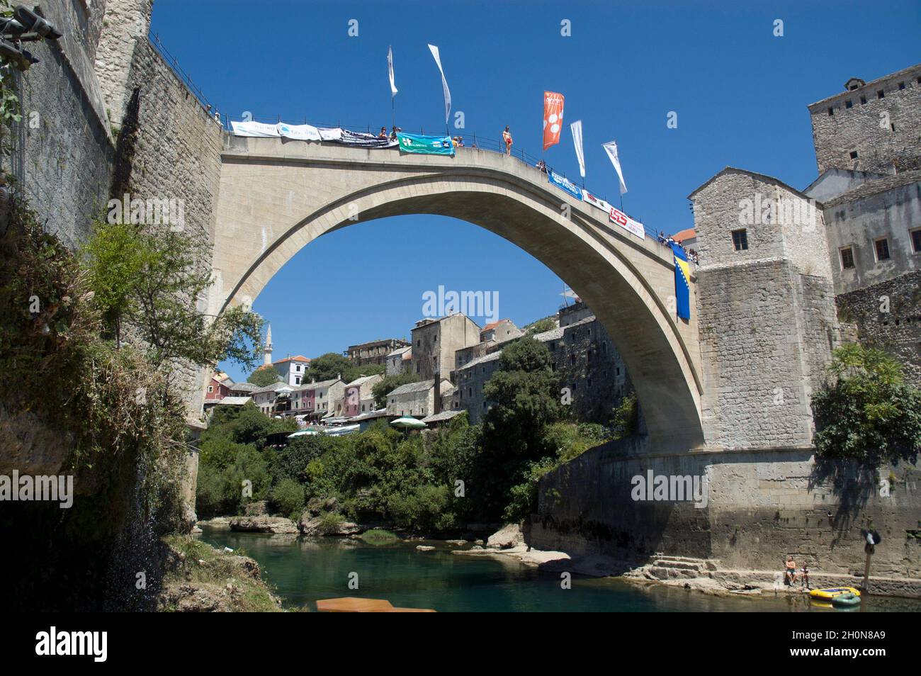Mostar bridge jump hi-res stock photography and images - Alamy