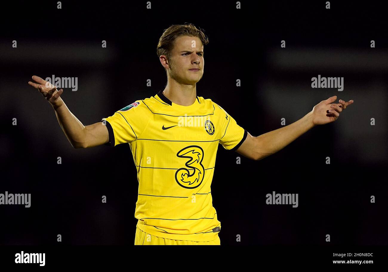 Chelsea's Joshua Tobin during the Papa John's Trophy Southern Section ...