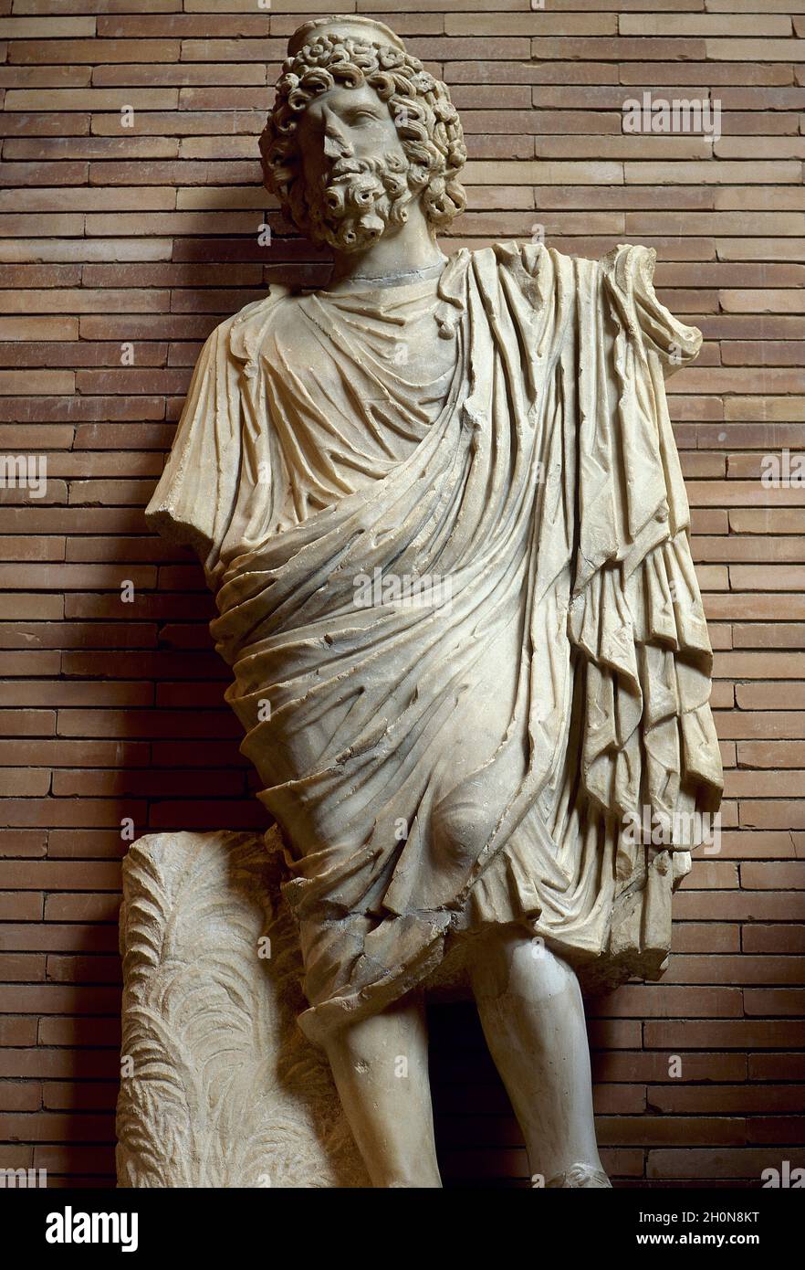 Sculpture of God Pluto. 2nd century AD. Marble. Detail. From the Roman ...