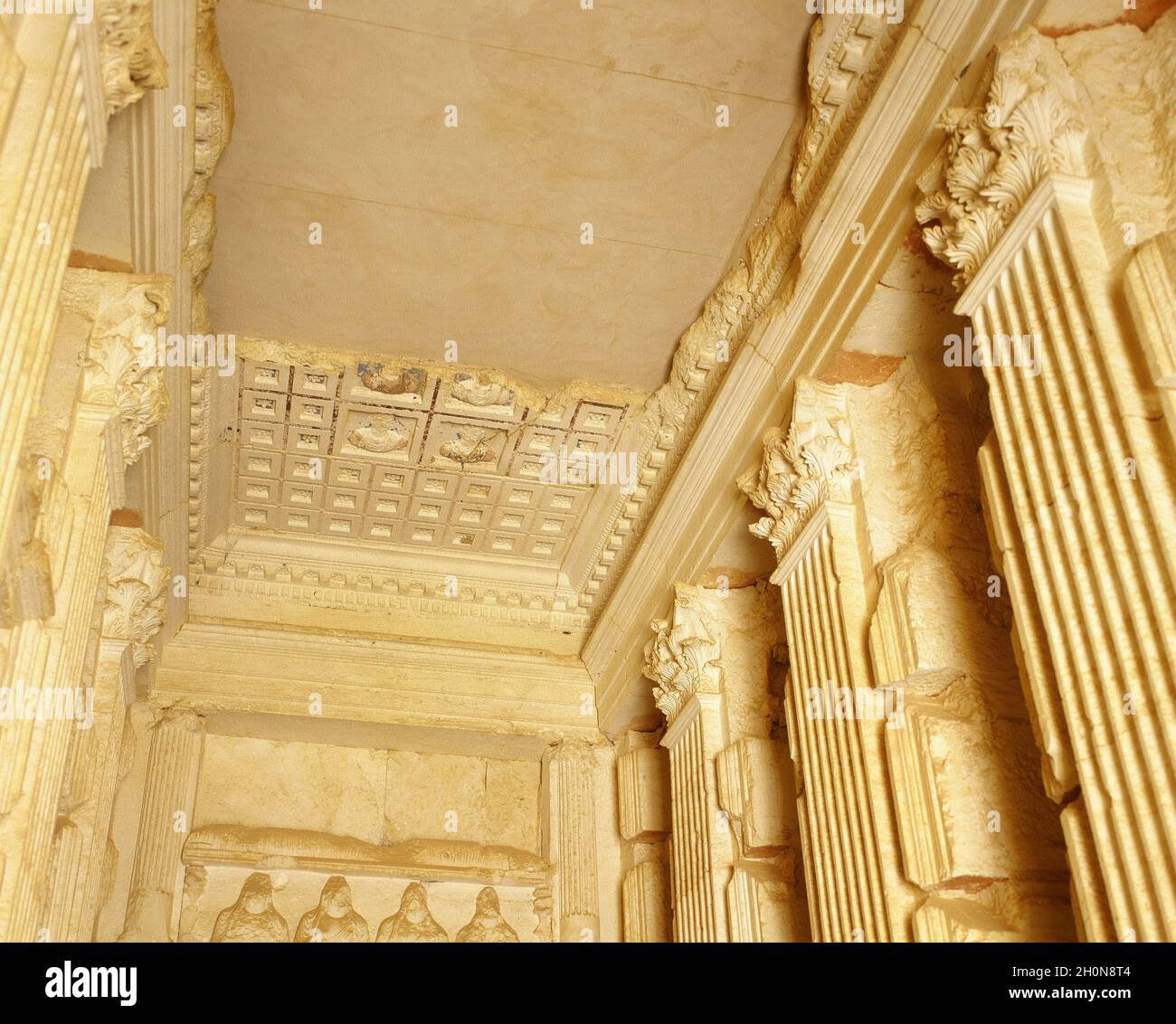 Syria. Palmyra. Valley of the Tombs. Funerary tower. 1st century AD ...
