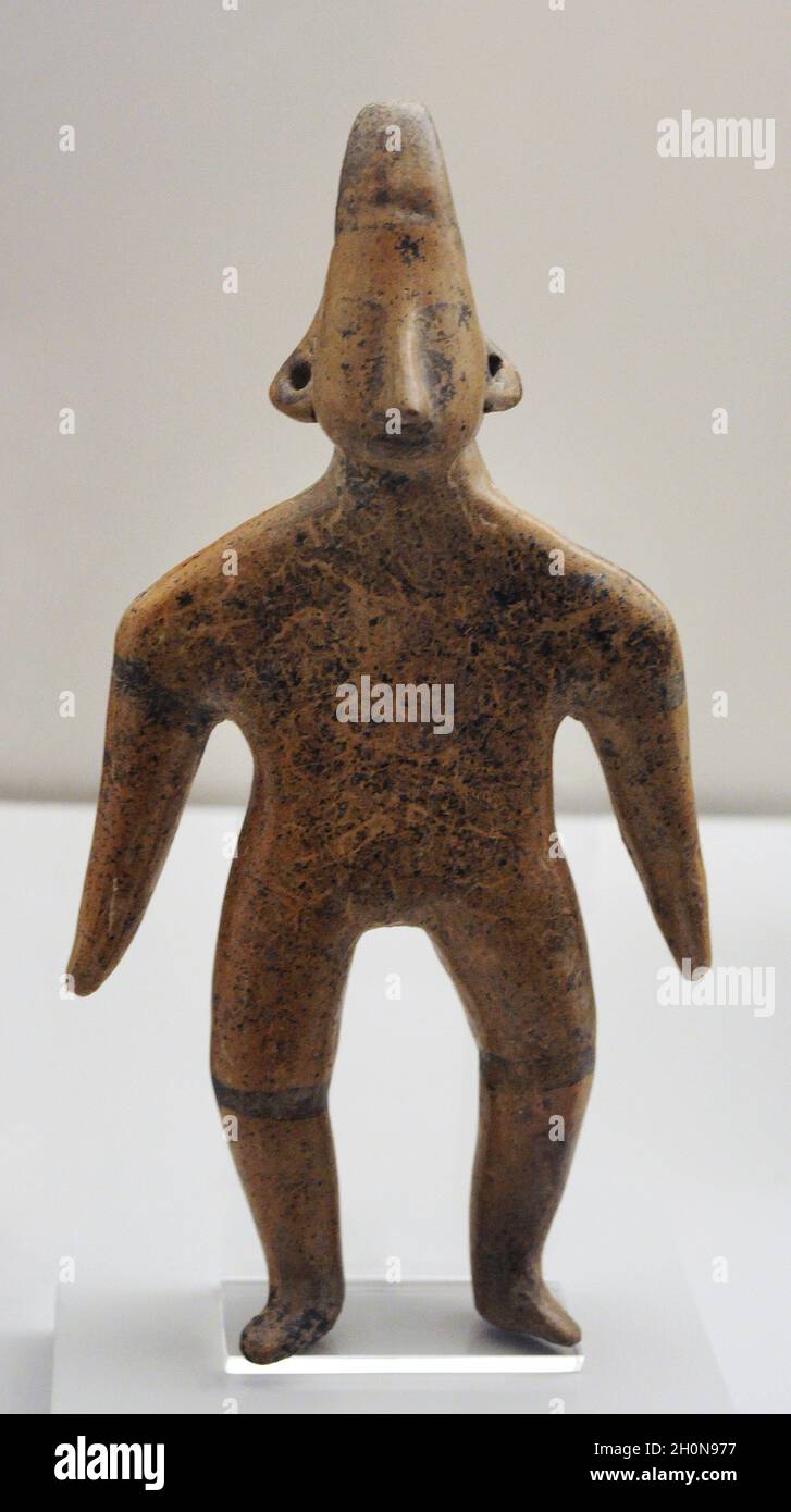 Human figure. Ceramics. Colima style. Late Preclassic Period (400 BC ...