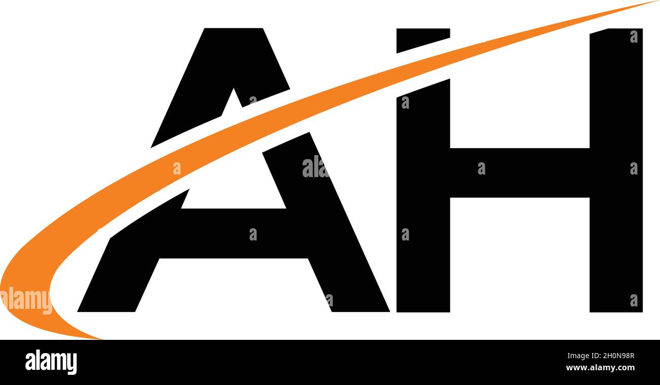 Ah text logo Stock Vector Images - Alamy