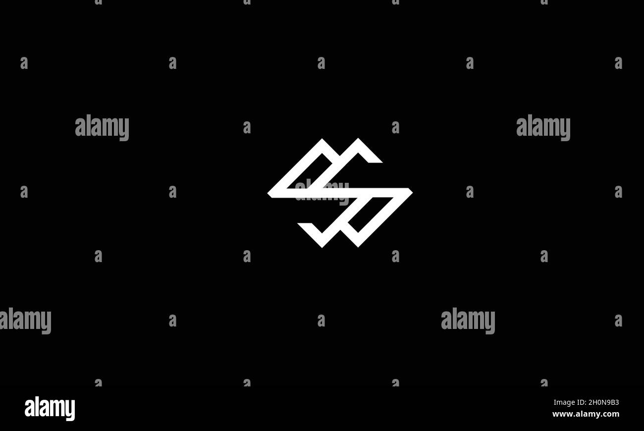LETTERS SS LOGO DESIGN WITH NEGATIVE SPACE EFFECT FOR ILLUSTRATION USE ...
